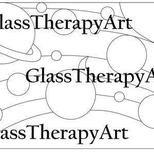 PATTERN * Solar System Stained Glass Pattern * Commercial - Etsy