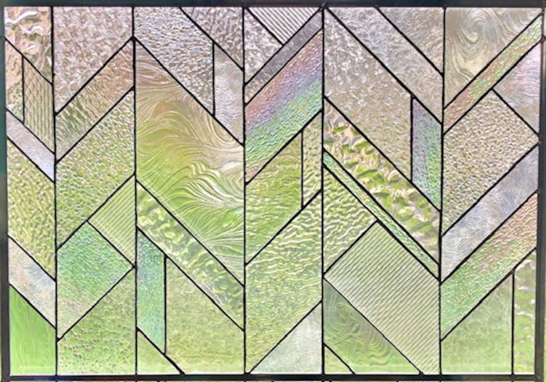 Geometric Window Stained Glass Pattern - Etsy