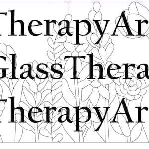 PATTERN * Wildflower Stained Glass * Hobby License - Etsy