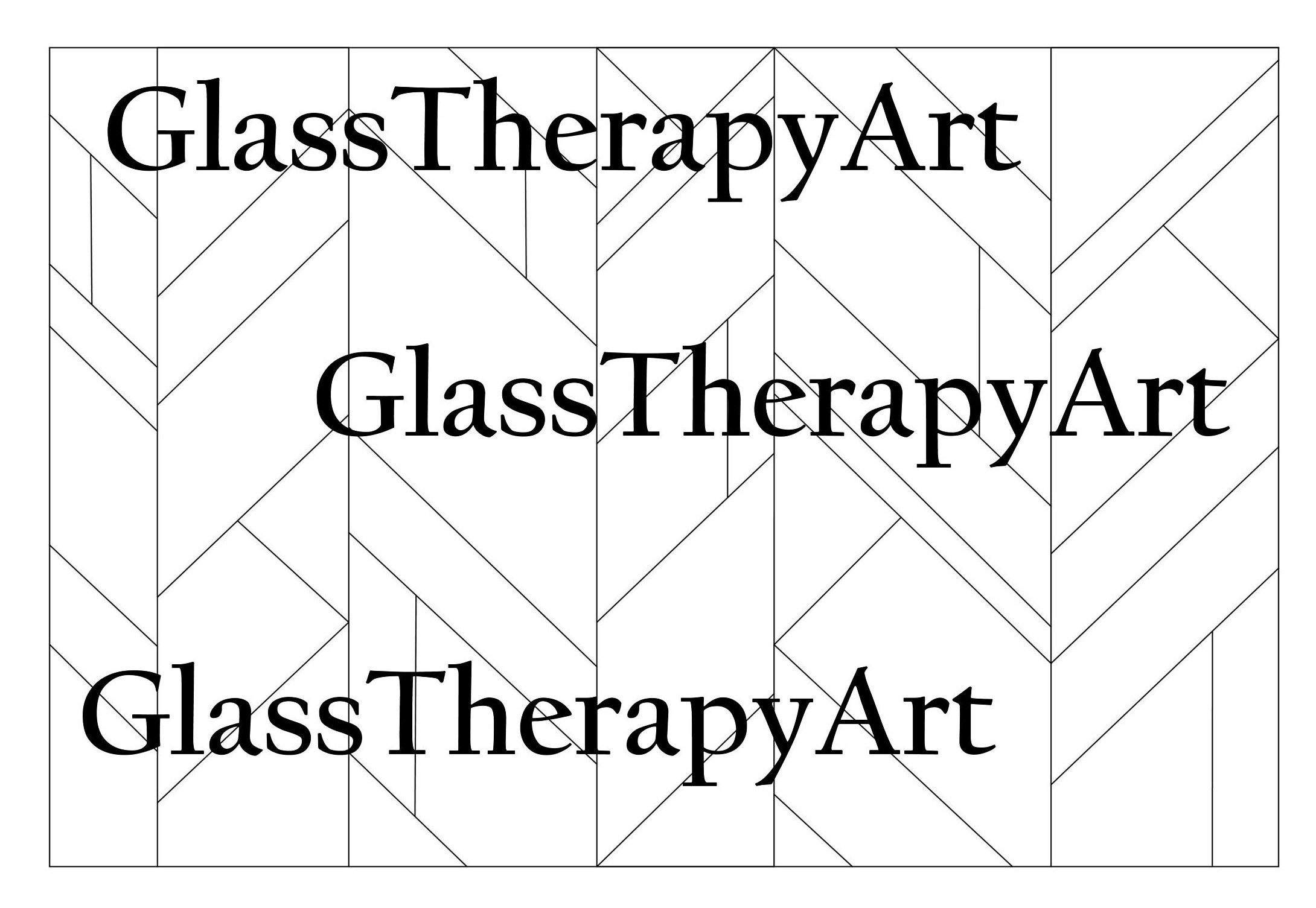 Geometric Window Stained Glass Pattern - Etsy