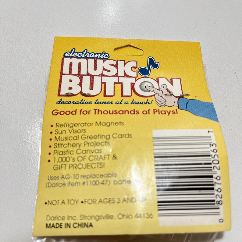 Darice Electronic Music Buttons - Rare - Add Music to Your Crafts ...