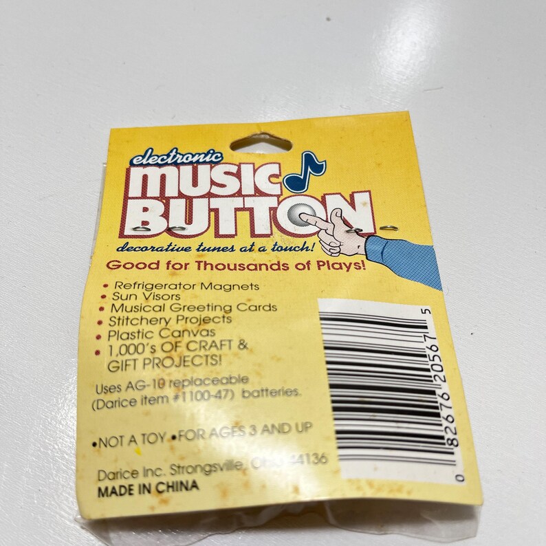 Darice Electronic Music Buttons - Rare - Add Music to Your Crafts ...