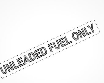 UNLEADED FUEL ONLY Decal - Etsy