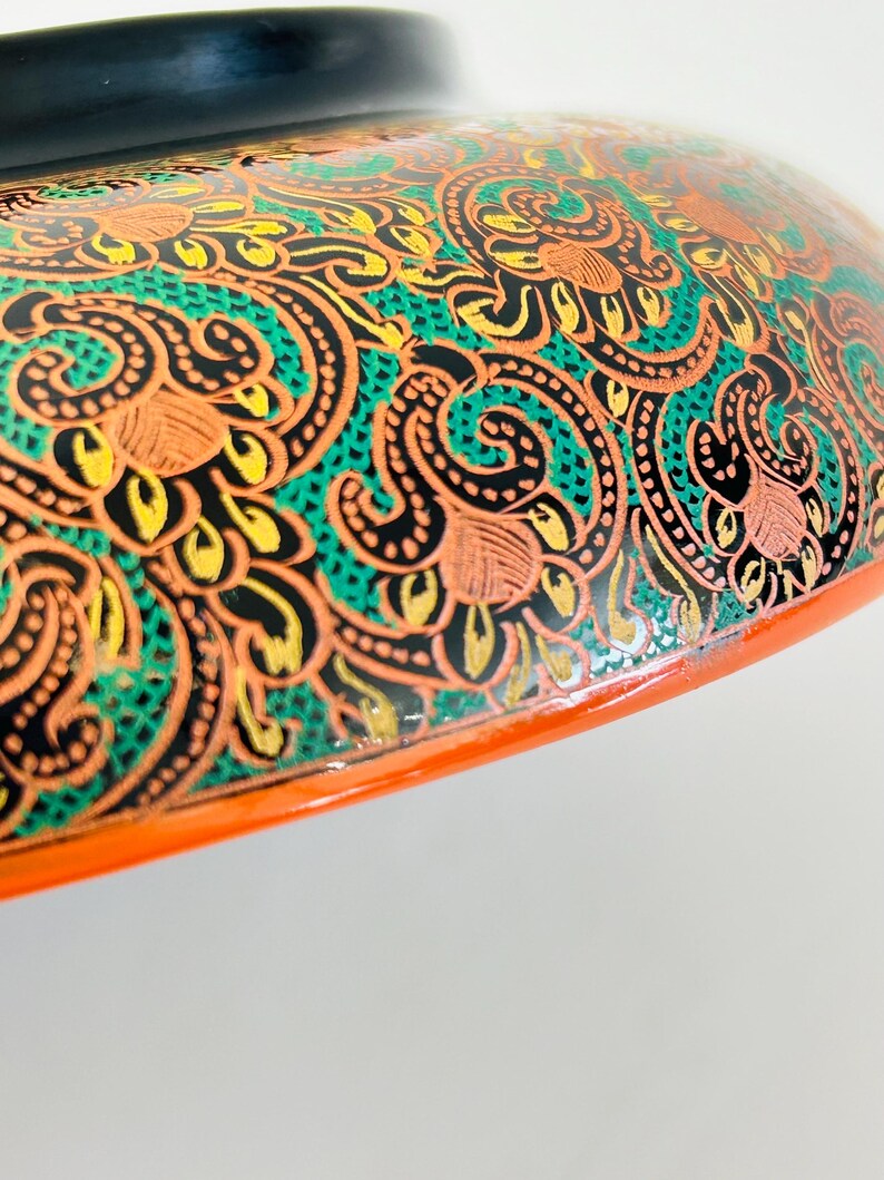 Handmade Burmese Myanmar Lacquerware Buddhist Bowls the Lotus ...