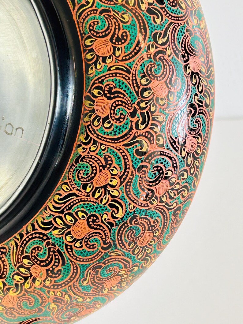 Handmade Burmese Myanmar Lacquerware Buddhist Bowls the Lotus ...