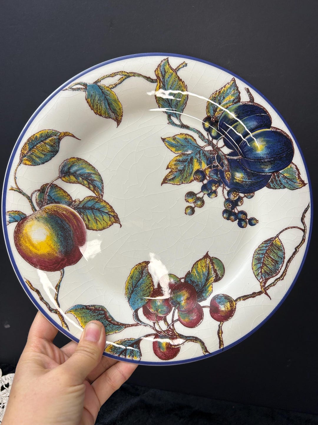 4 Pier 1 Plates Macintosh England or Italy Fruts-mother’s Day Gift for ...
