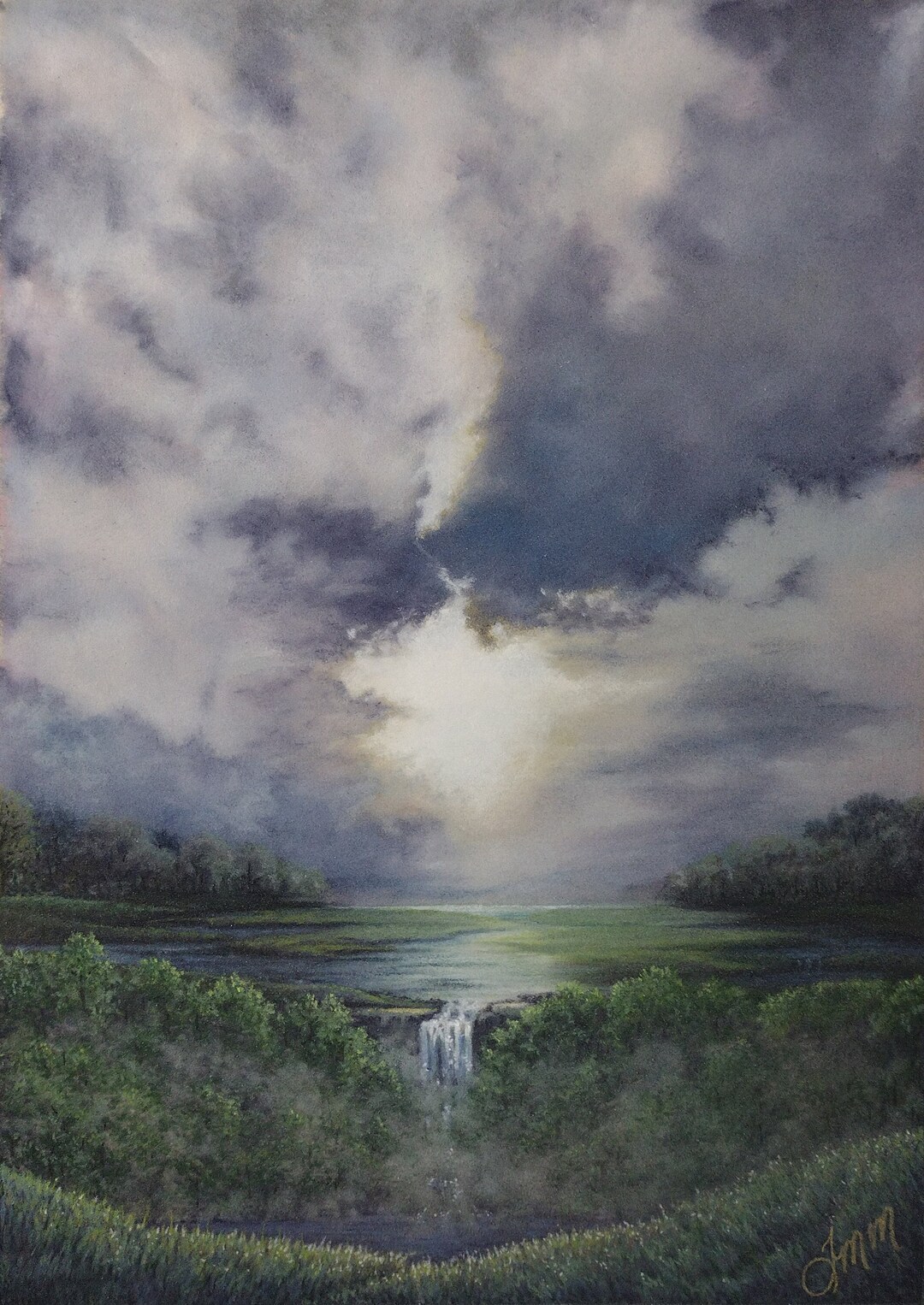 Anew by Tina M Morgan, Original Pastel on Sanded Surface, 7.5" X 10.5 ...