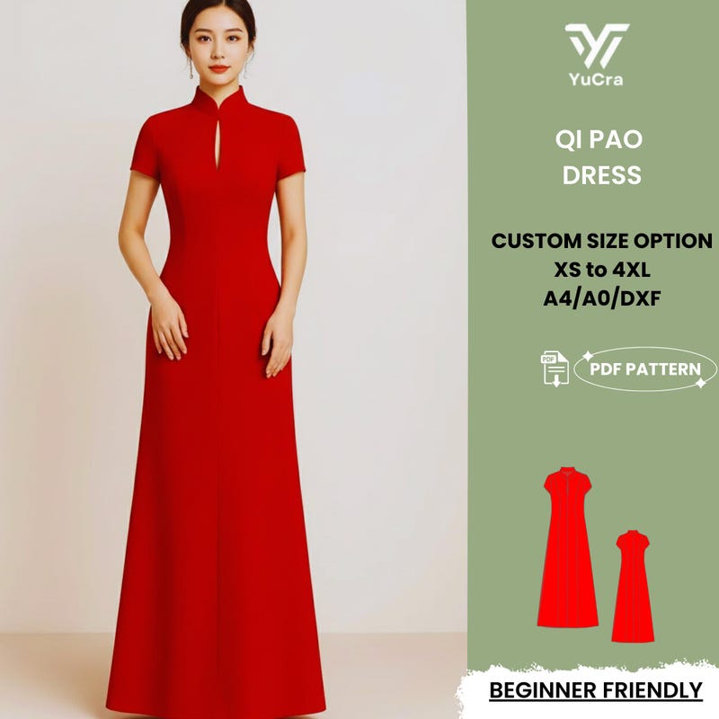 Cheongsam Pattern - Etsy