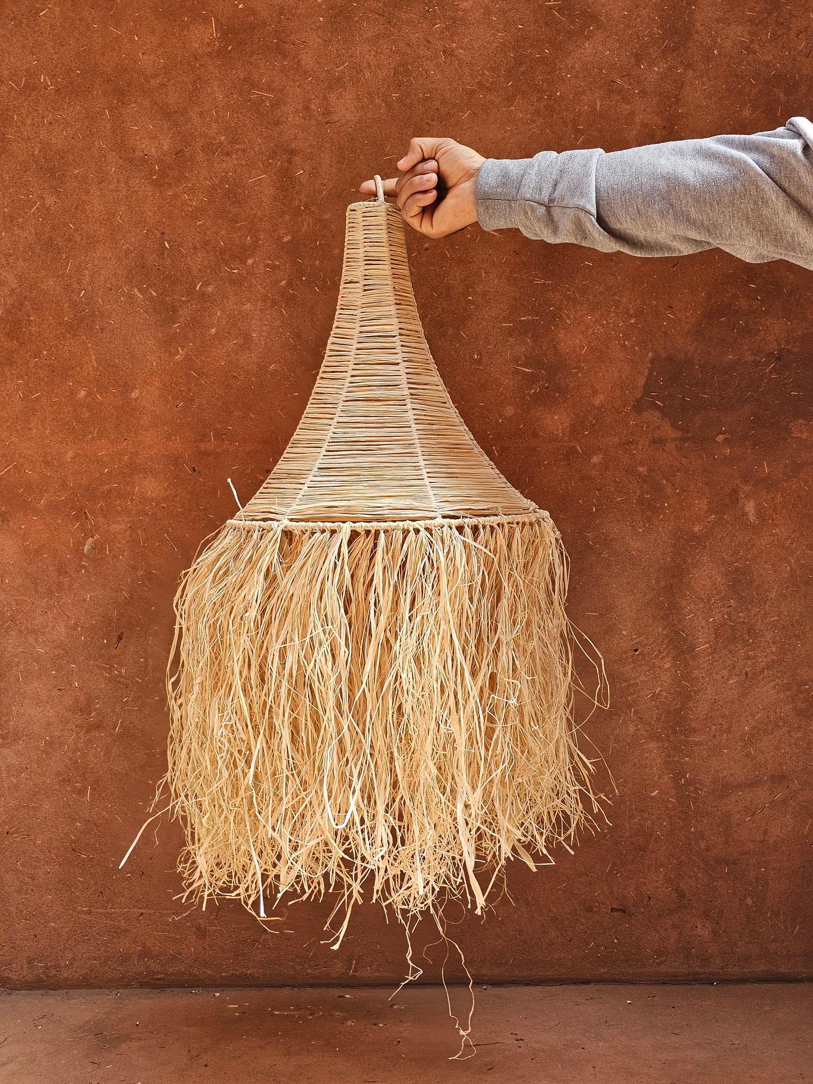 Raffia Pendant Light , Hanging Lamp Shade in Raffia - Etsy