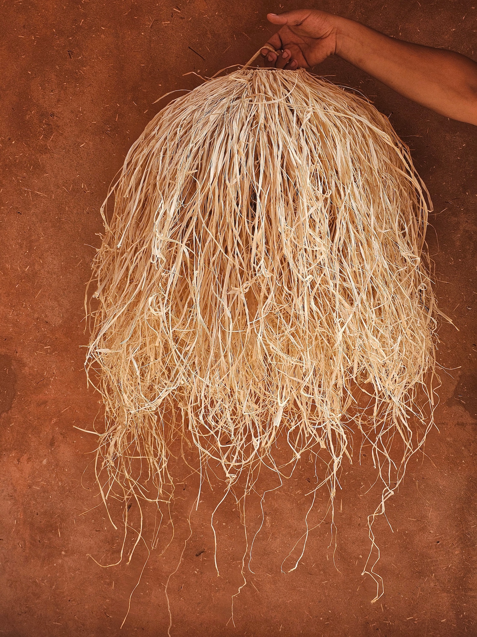 Raffia Pendant Light , Hanging Lamp Shade in Raffia - Etsy