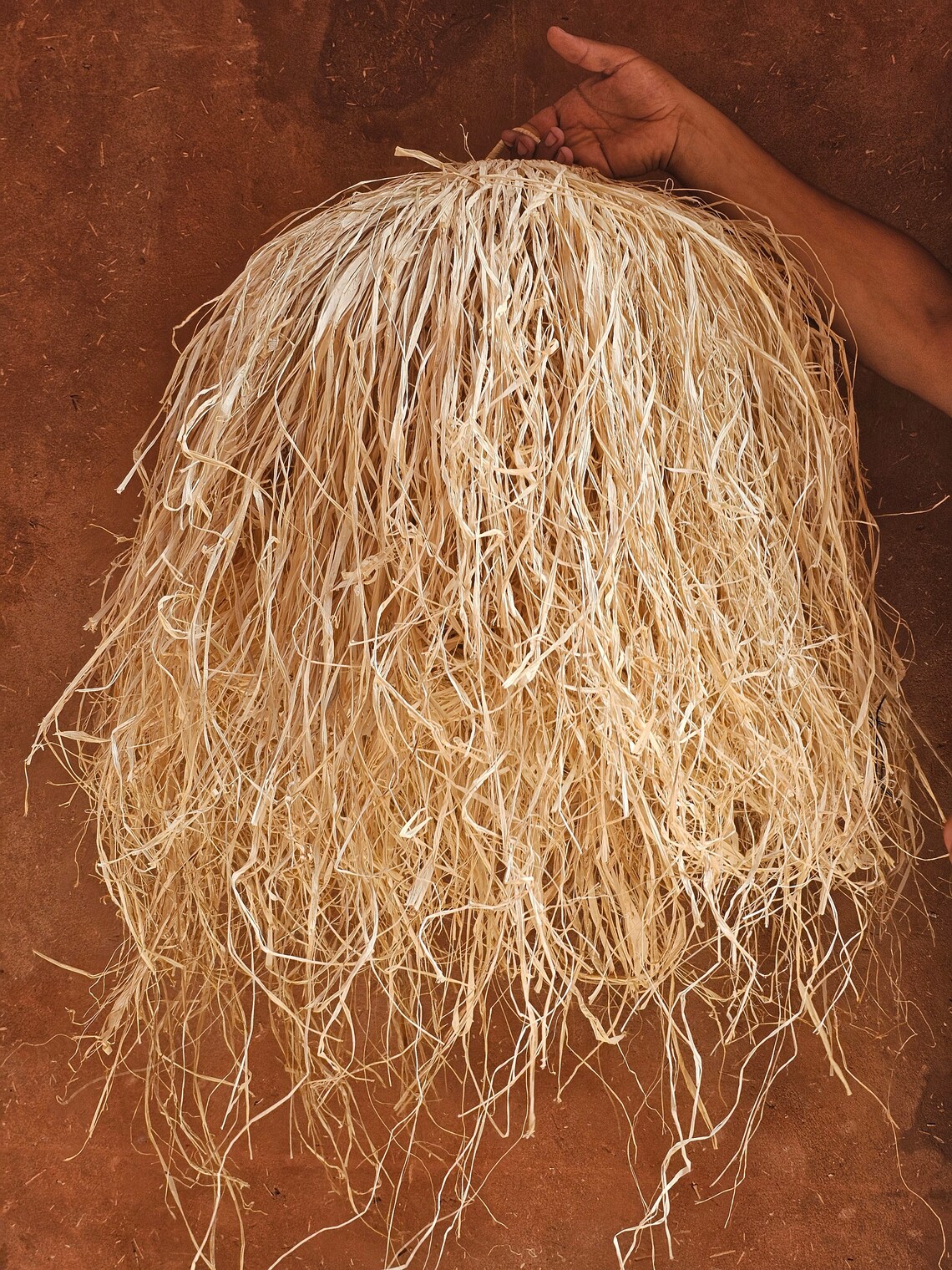 Raffia Pendant Light , Hanging Lamp Shade in Raffia - Etsy
