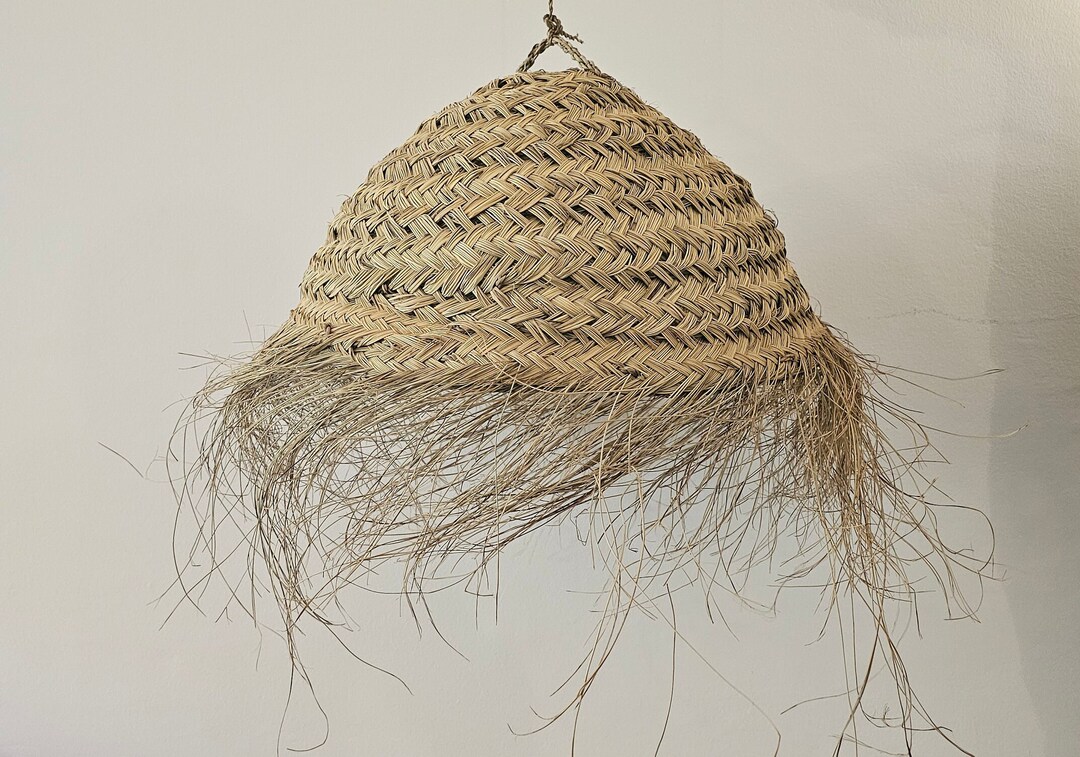 Straw Ball Pendant Light, Straw Lampshade - Etsy