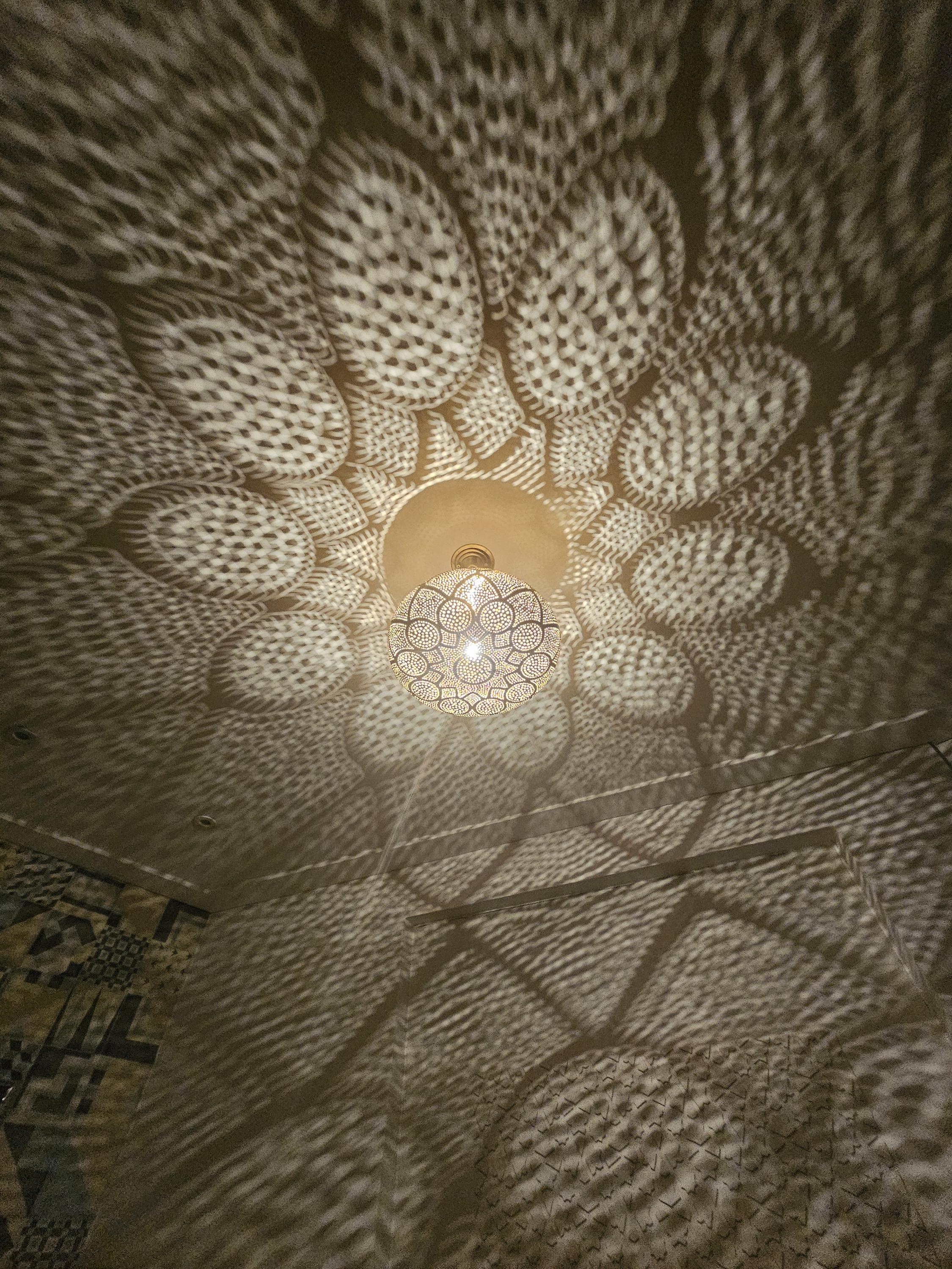 Moroccan Brass Pendant Light - Etsy