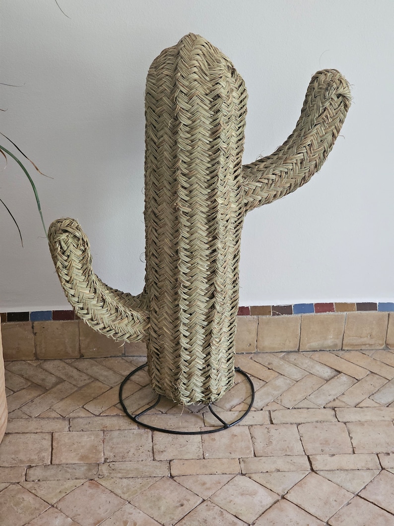 Decorative Moroccan Cactus Made in Straw - Etsy