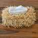 Handcrafted Raffia Tissue Box: Rustic Home Decor - Etsy