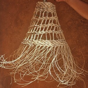 Straw Boho Pendant Light, Straw Lampshade - Etsy