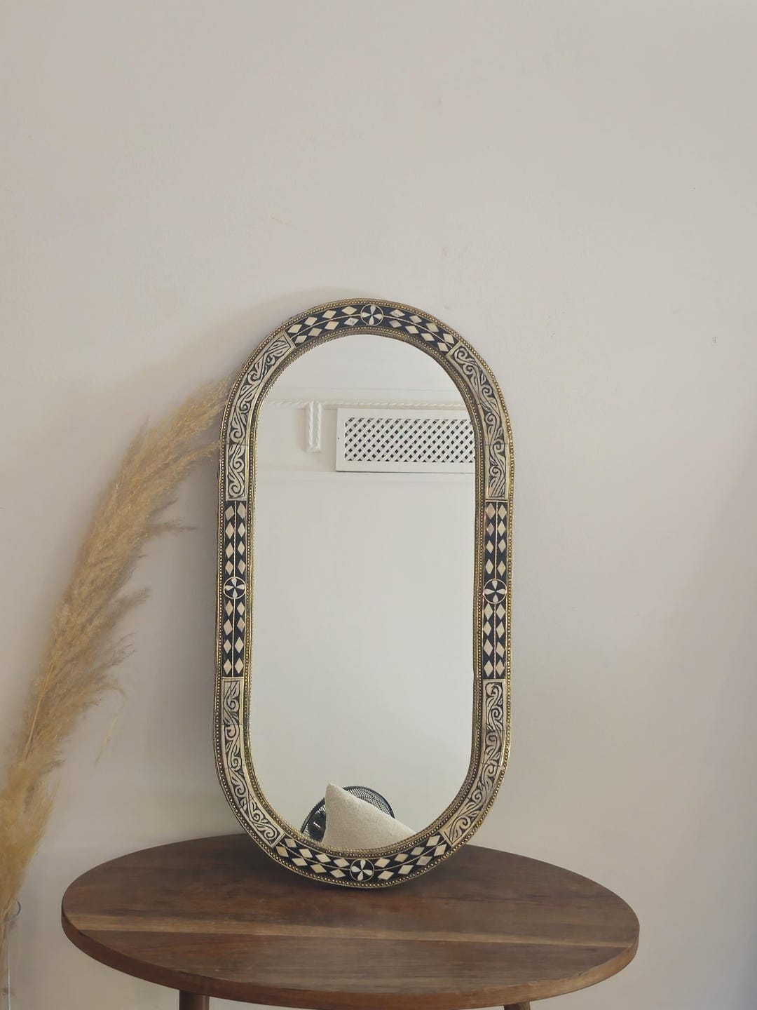 Oval Moroccan Oriental Mirror With Inlay Frame ( Capsule Version ) - Etsy