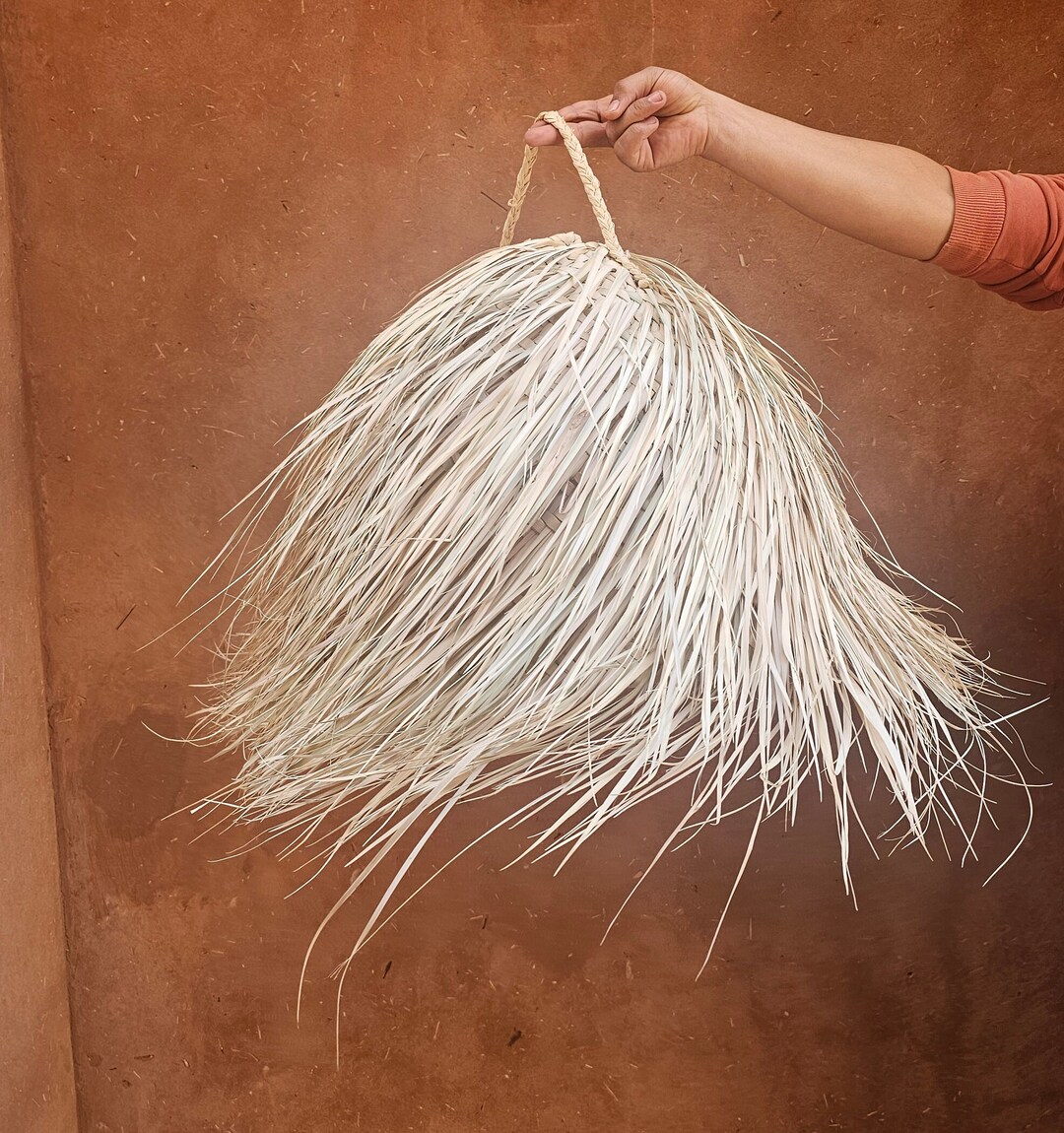 Straw Ball Pendant Light, Straw Lampshade - Etsy