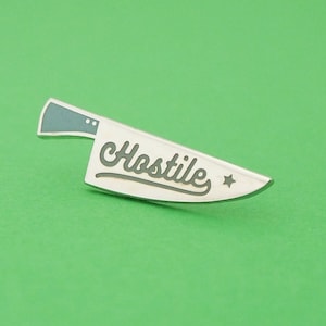 Hostile Enamel Pin Lapel Pin - Etsy