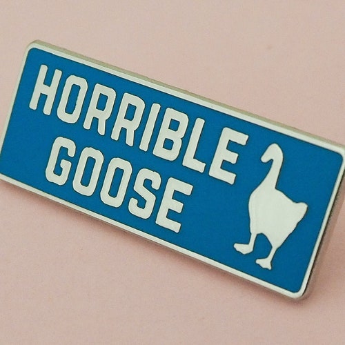 Horrible Goose Enamel Pin Untitled Goose Game Lapel Pin - Etsy
