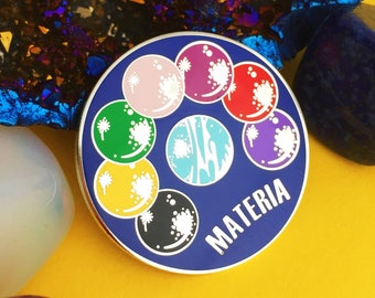 Holy Materia Enamel Pin Final Fantasy VII Badge Video Game | Etsy