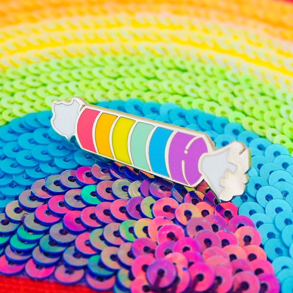 Candy Enamel Pin - Etsy