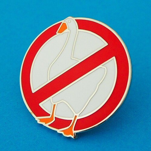 No Geese Enamel Pin Untitled Goose Game Lapel Pin - Etsy