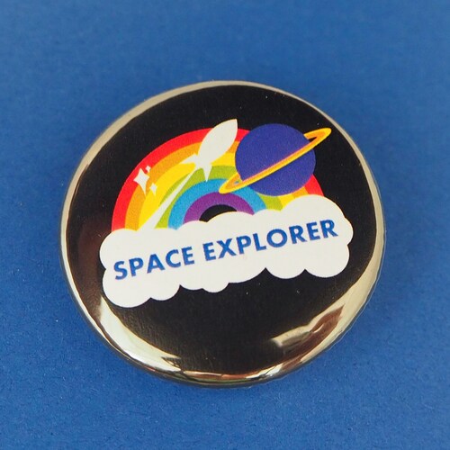 Space Explorer Button Badge - Etsy