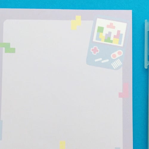 Pastel Gameboy Tetris Notepad Retro Game A6 Notepad - Etsy UK