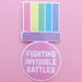 Fighting Invisible Battles Vinyl Sticker - Etsy