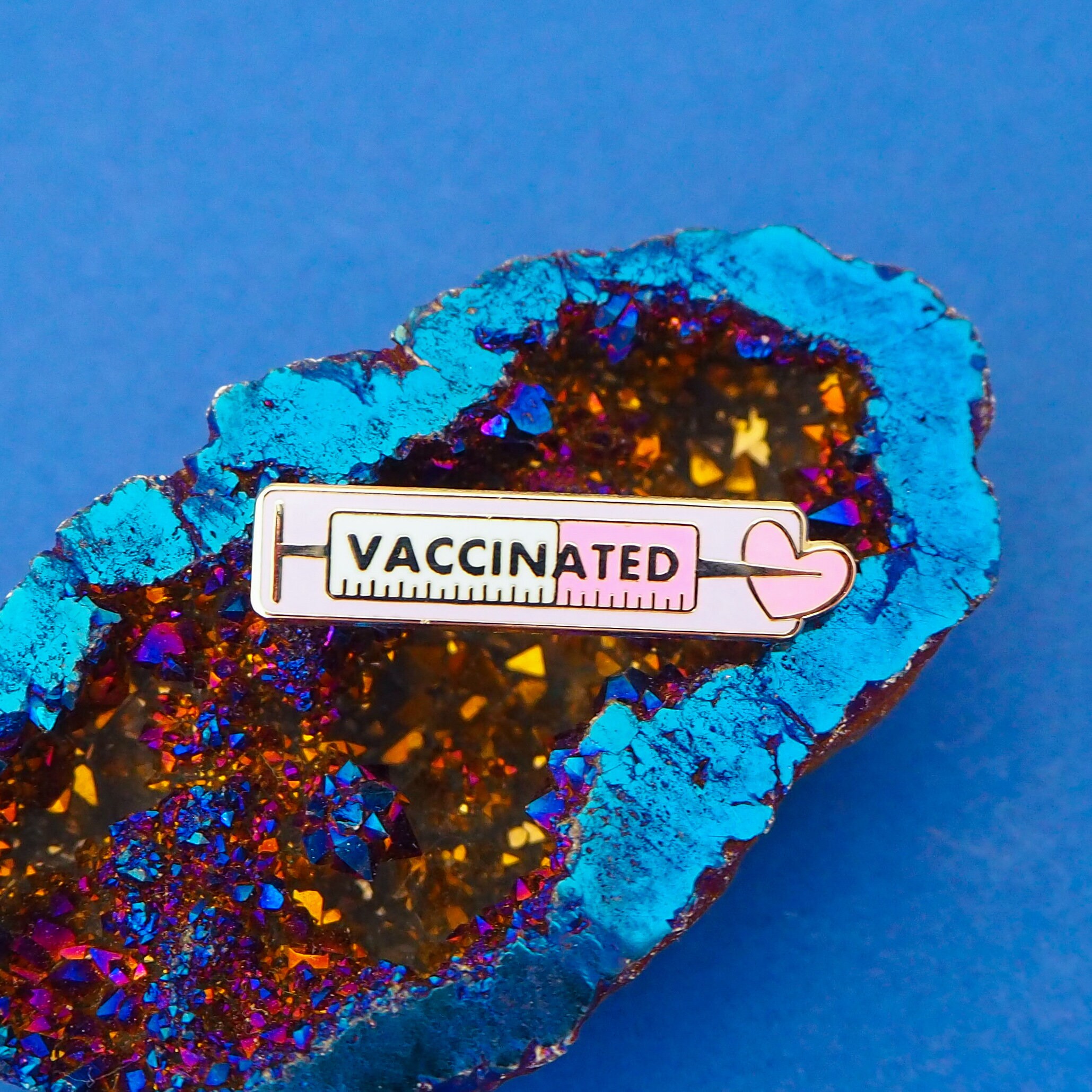 Vaccinated Enamel Pin Badge Health Care Lapel Pin Vaccines - Etsy