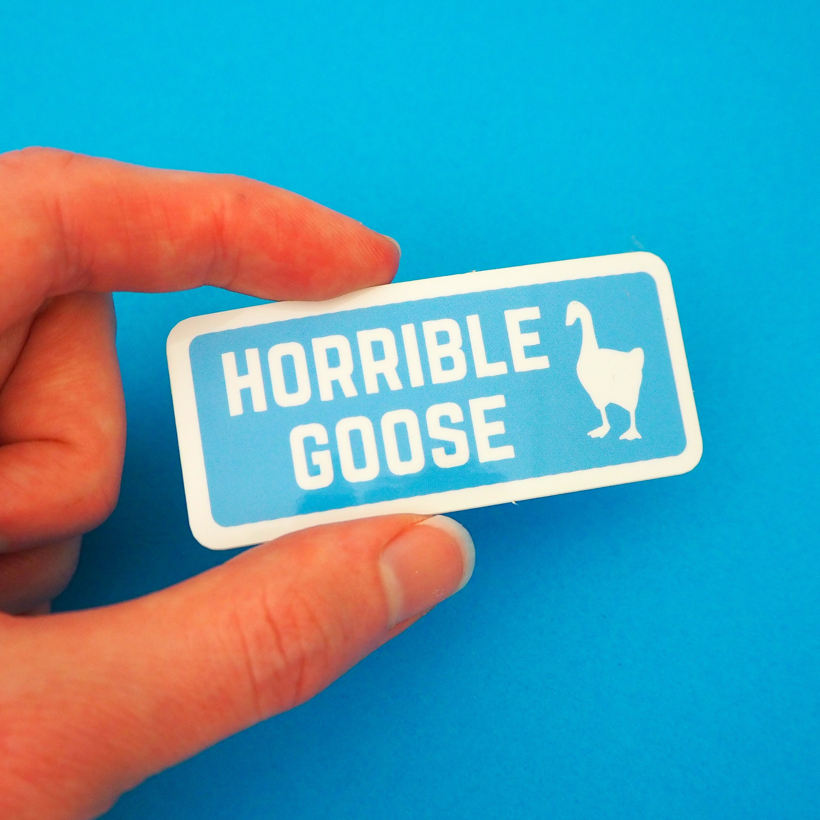 Horrible Goose Vinyl Sticker Untitled Goose Game Sticker - Etsy UK