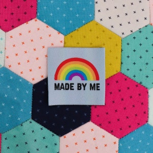 Made by Me Rainbow Clothing Label - Etsy