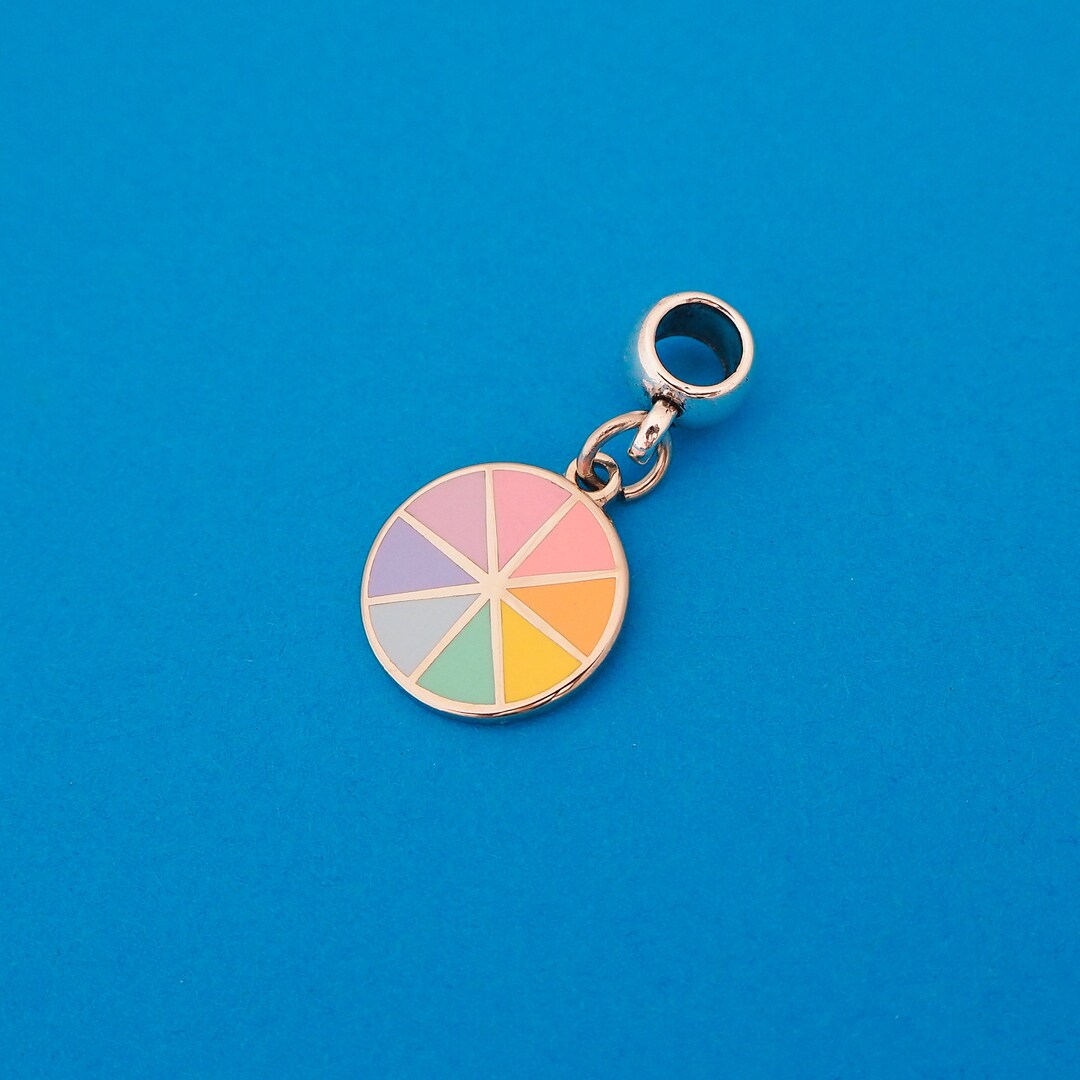 Pastel Colour Wheel Charm - Etsy