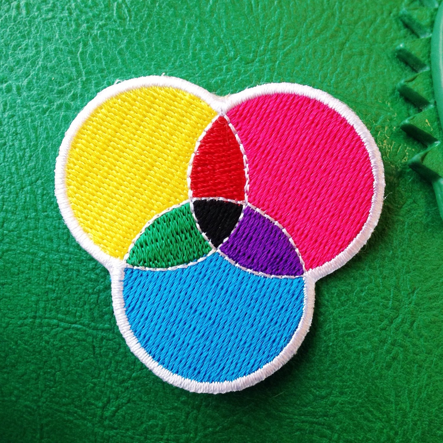 CMYK Embroidered Iron on Patch CMYK Patch - Etsy