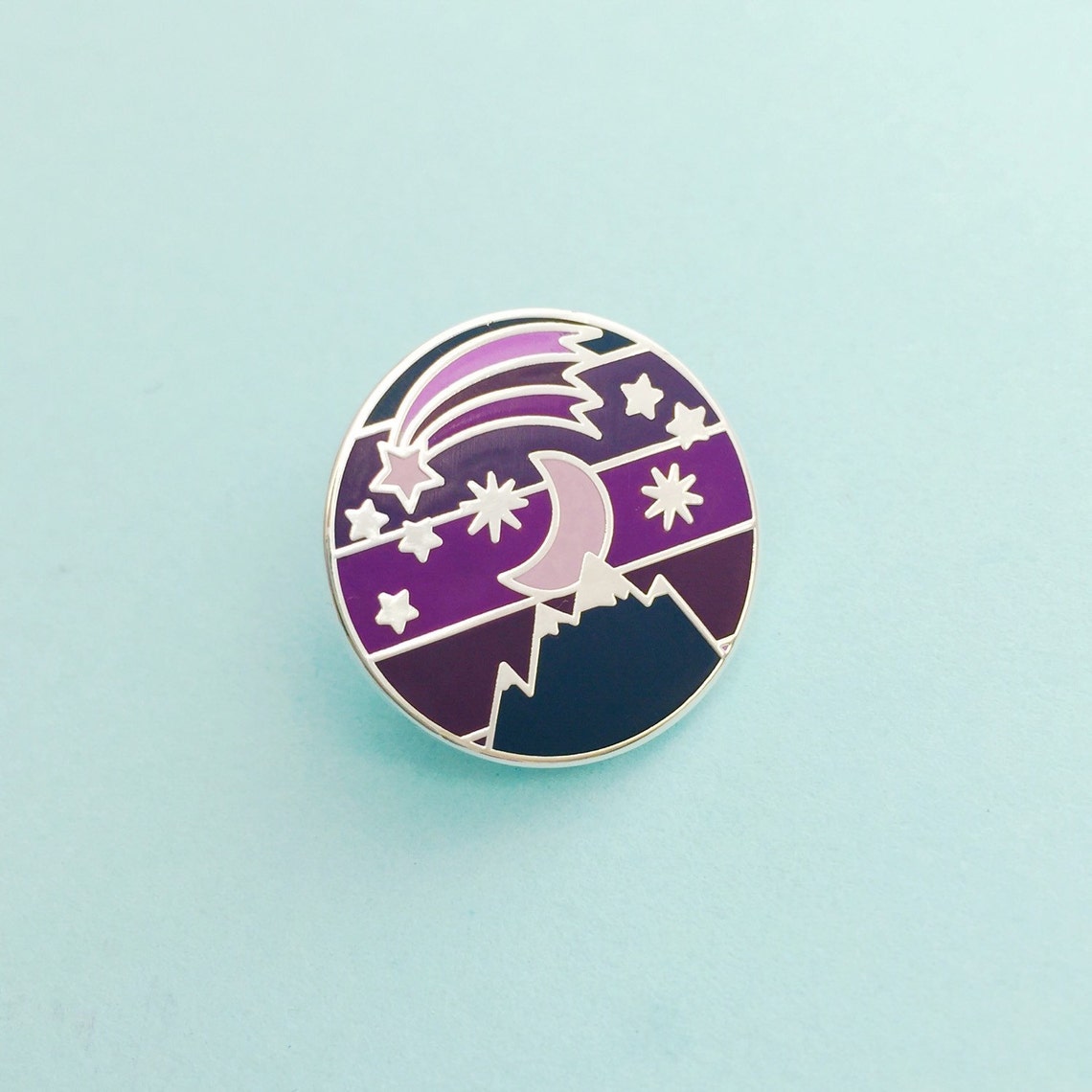 Night Sky Enamel Pin Badge Ombre Pin Purple Lapel Pin - Etsy Canada