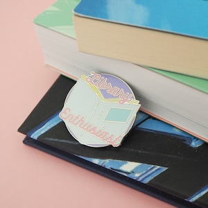 Library Enthusiast - Enamel Pin - Etsy