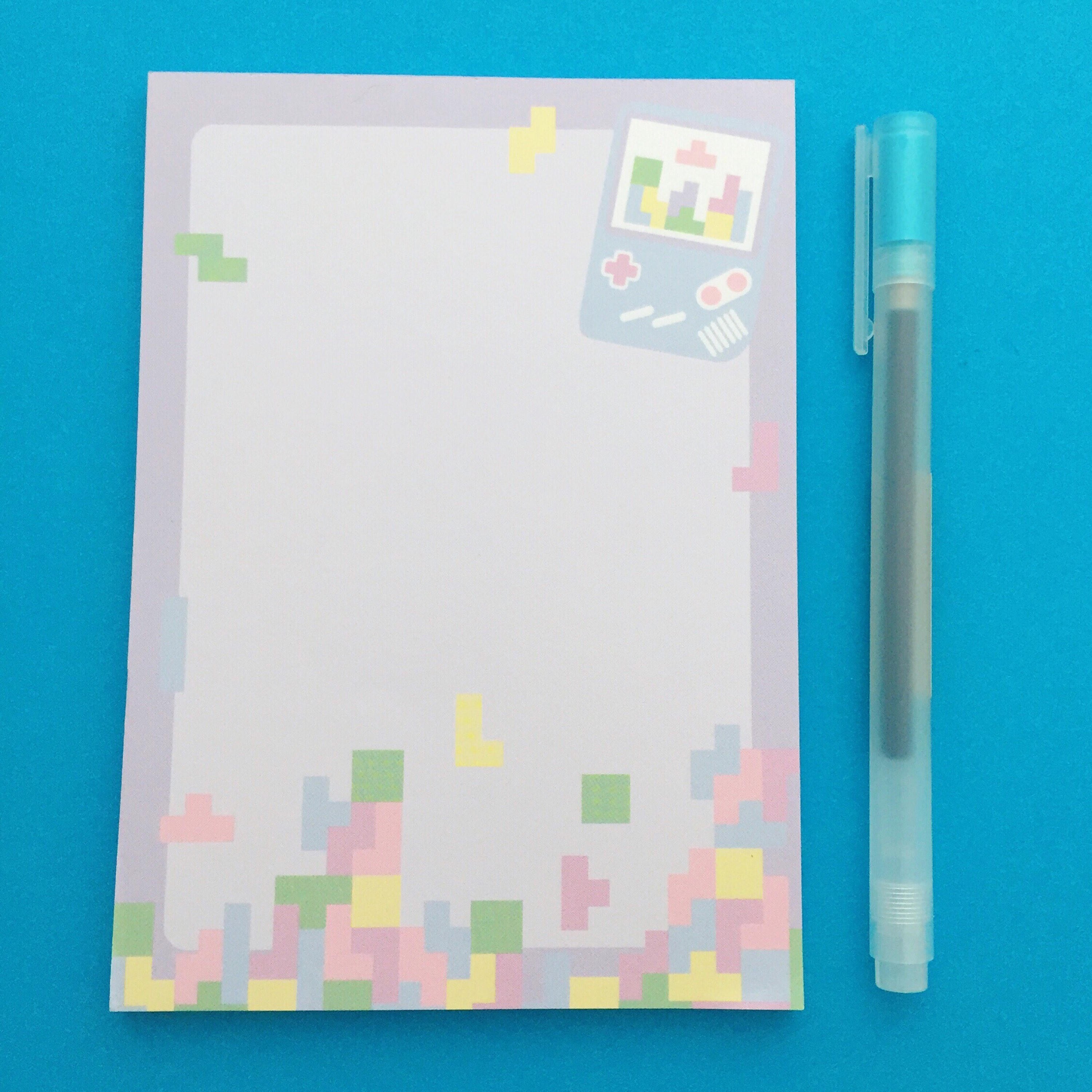 Pastel Gameboy Tetris Notepad Retro Game A6 Notepad - Etsy UK