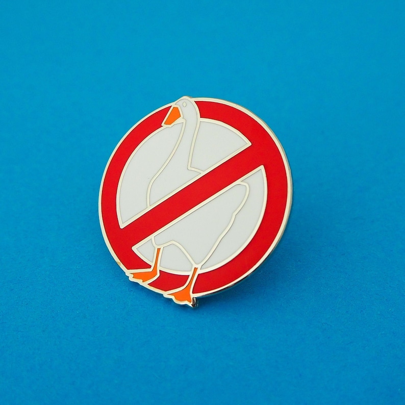 No Geese Enamel Pin Untitled Goose Game Lapel Pin - Etsy
