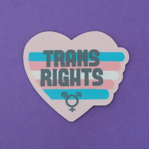 Trans Rights Woven Patch LGBTQIA Gifts Iron on Patch - Etsy