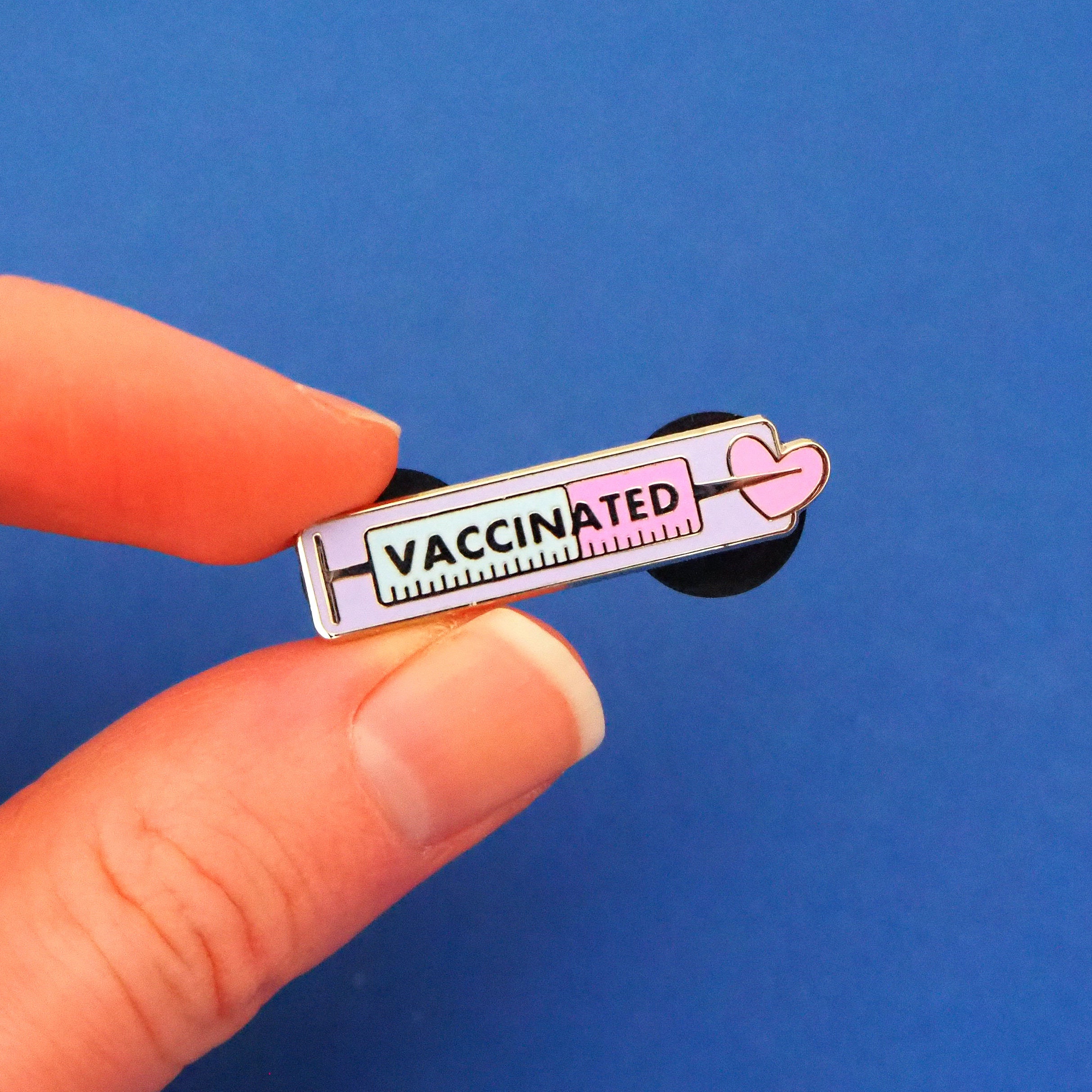 Vaccinated Enamel Pin Badge Health Care Lapel Pin Vaccines - Etsy