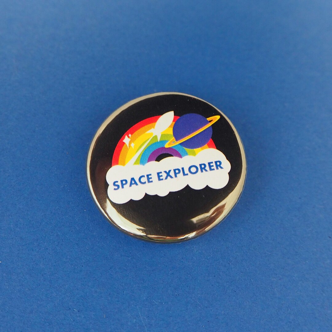 Space Explorer Button Badge - Etsy