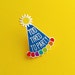 Too Tired to Party Enamel Pin Badge - Mental Health Lapel Pin - Etsy