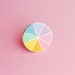 Pastel Colourwheel Enamel Pin Badge Pastel Rainbow Lapel Pin | Etsy