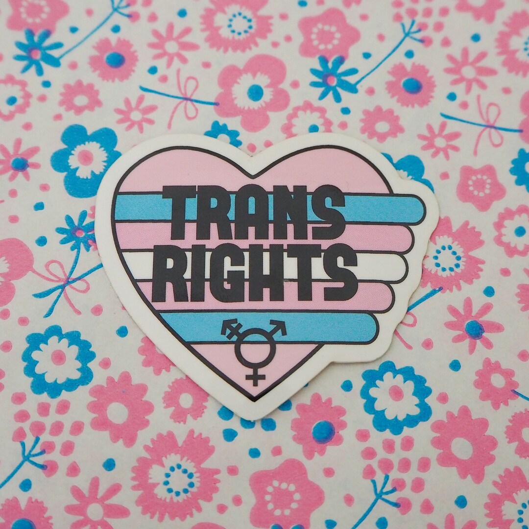 Trans Rights Vinyl Sticker - Equality Sticker - Etsy