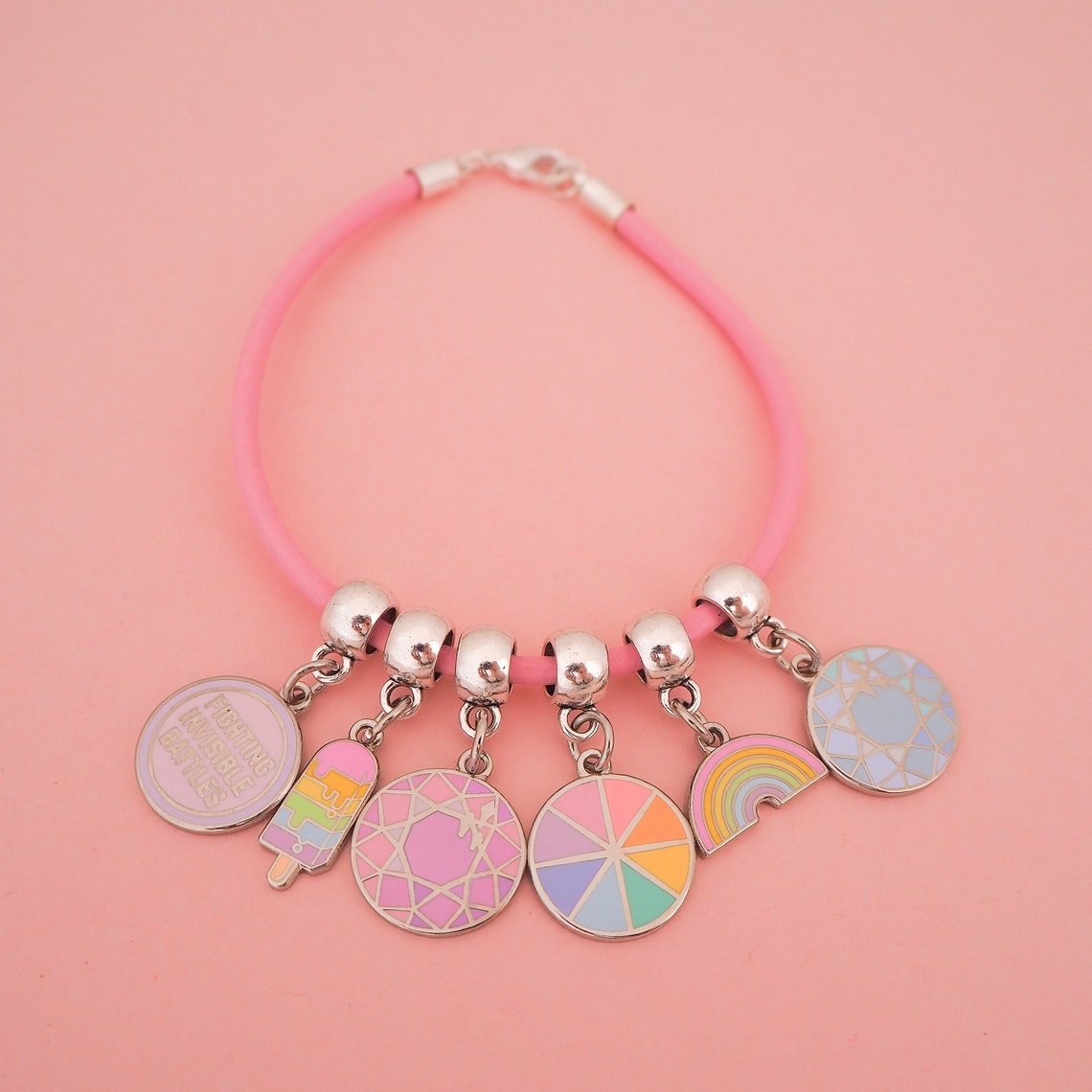 Pastel Colour Wheel Charm - Etsy