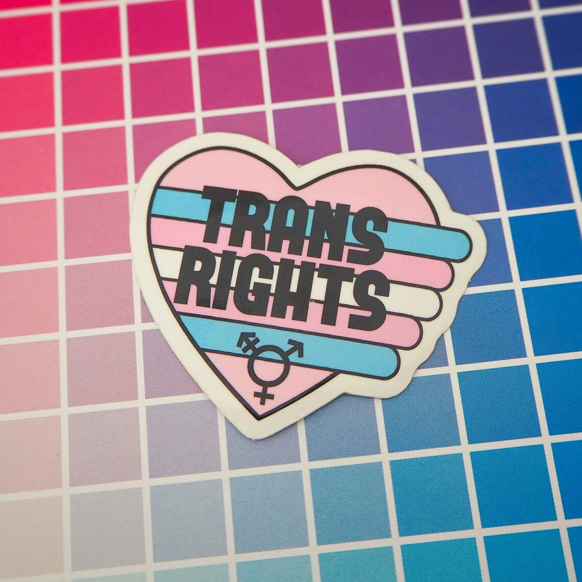 Trans Rights Vinyl Sticker Equality Sticker - Etsy