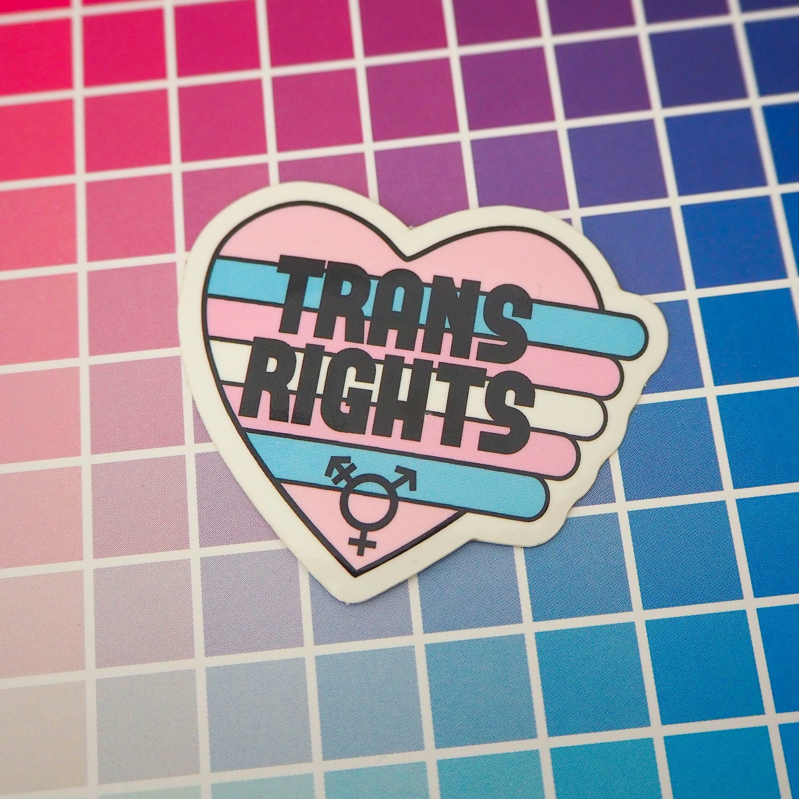 Trans Rights Vinyl Sticker Equality Sticker - Etsy