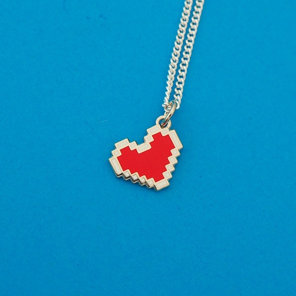 Pixel Necklace - Etsy