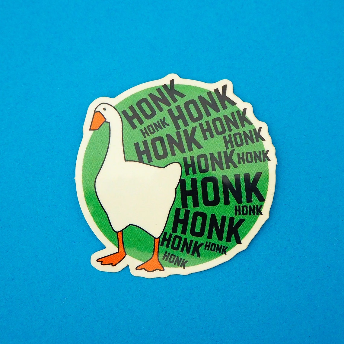 HONK HONK HONK Vinyl Sticker Untitled Goose Game Sticker - Etsy